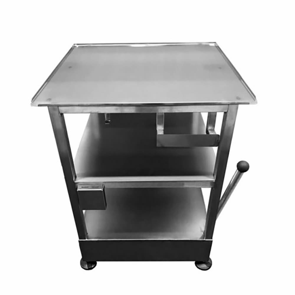 Bizerba Slicer Table - 31.5" Equipment Stand | Retractable Casters